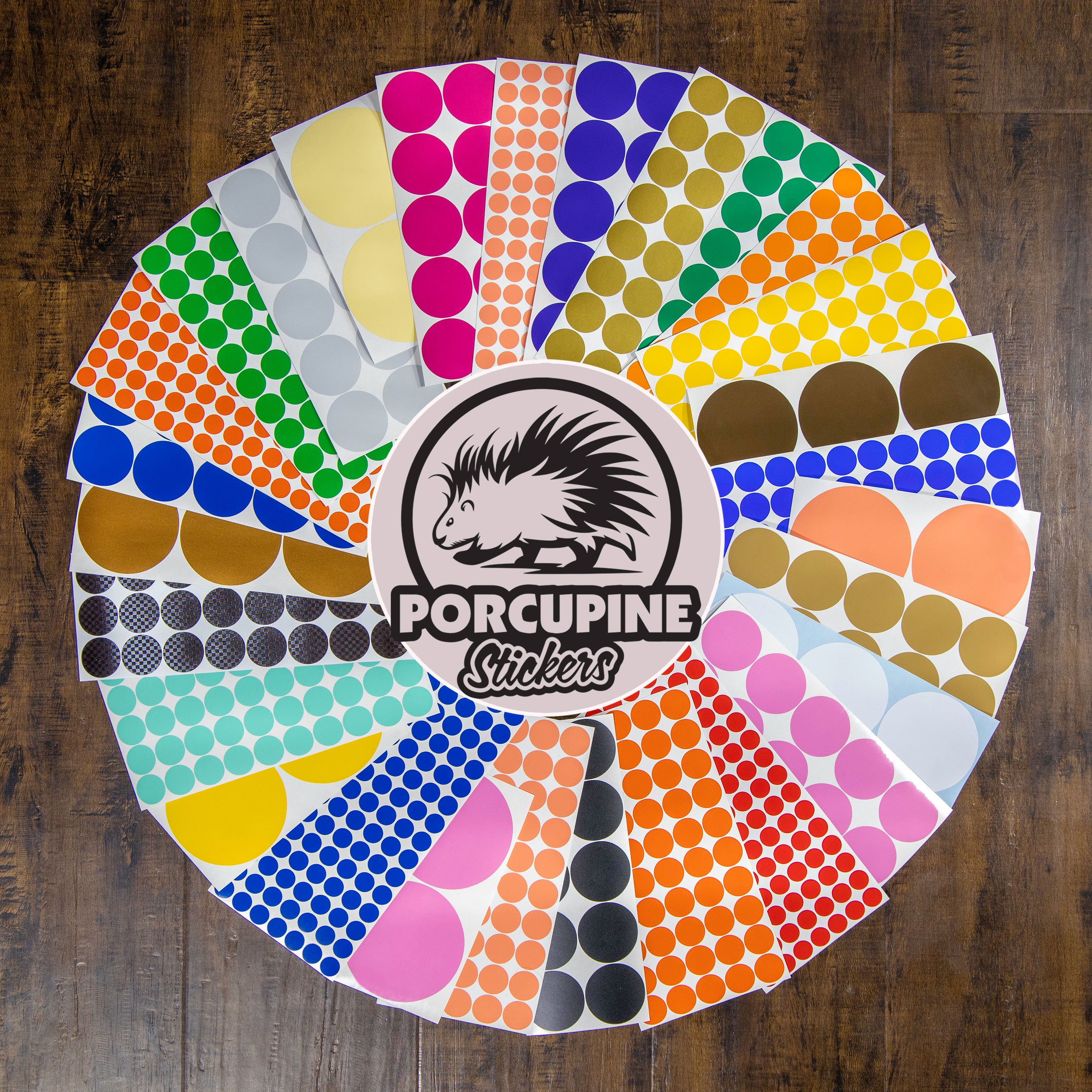Polka Dot Stickers – Porcupine Stickers